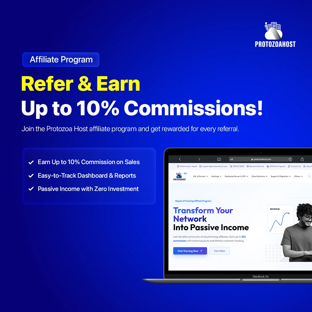 Best Web Hosting Affiliate Program in Nepal | ProtozoaHost