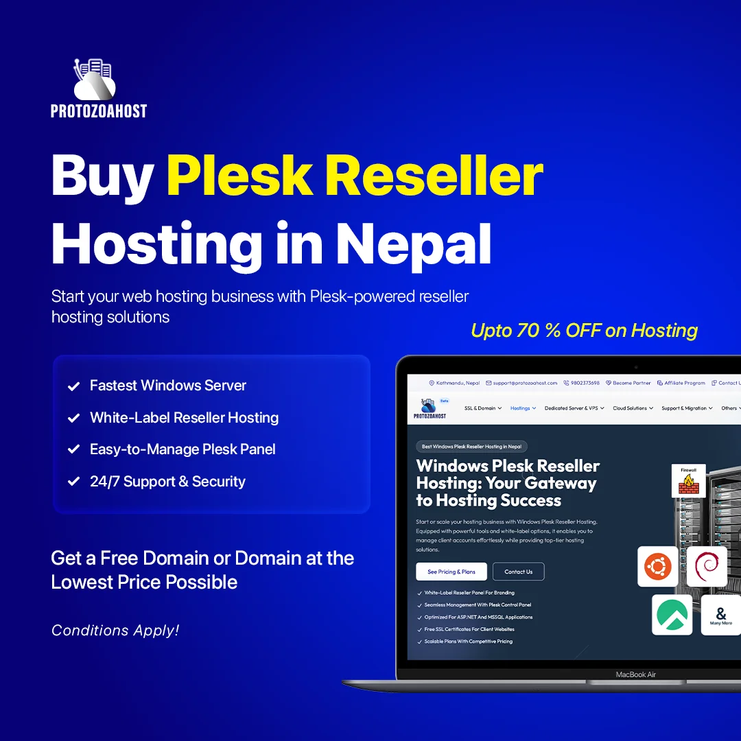 Plesk Reseller Hosting in Nepal | Windows Hosting | ProtozoaHost
